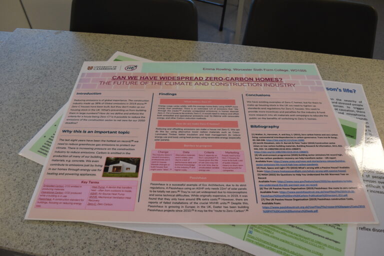 HE Poster Winners Announced - Worcester Sixth Form College